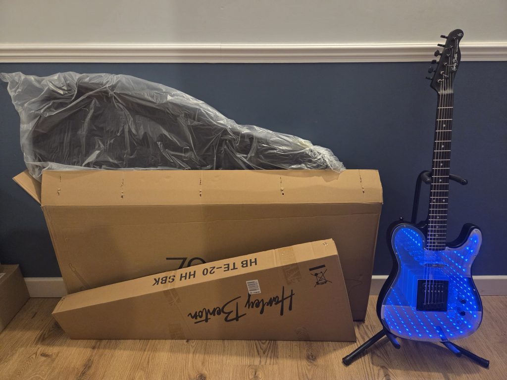 Harley Benton TE-20HH SBK Infinity Mirror Guitar – maton design